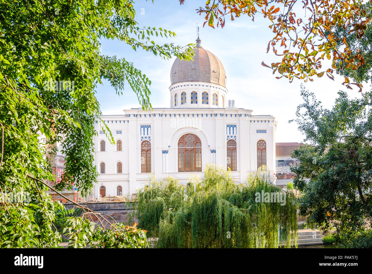 9 September 2016 - Oradea, Romania: The Neolog Synagogue Zion, a jewsih ...