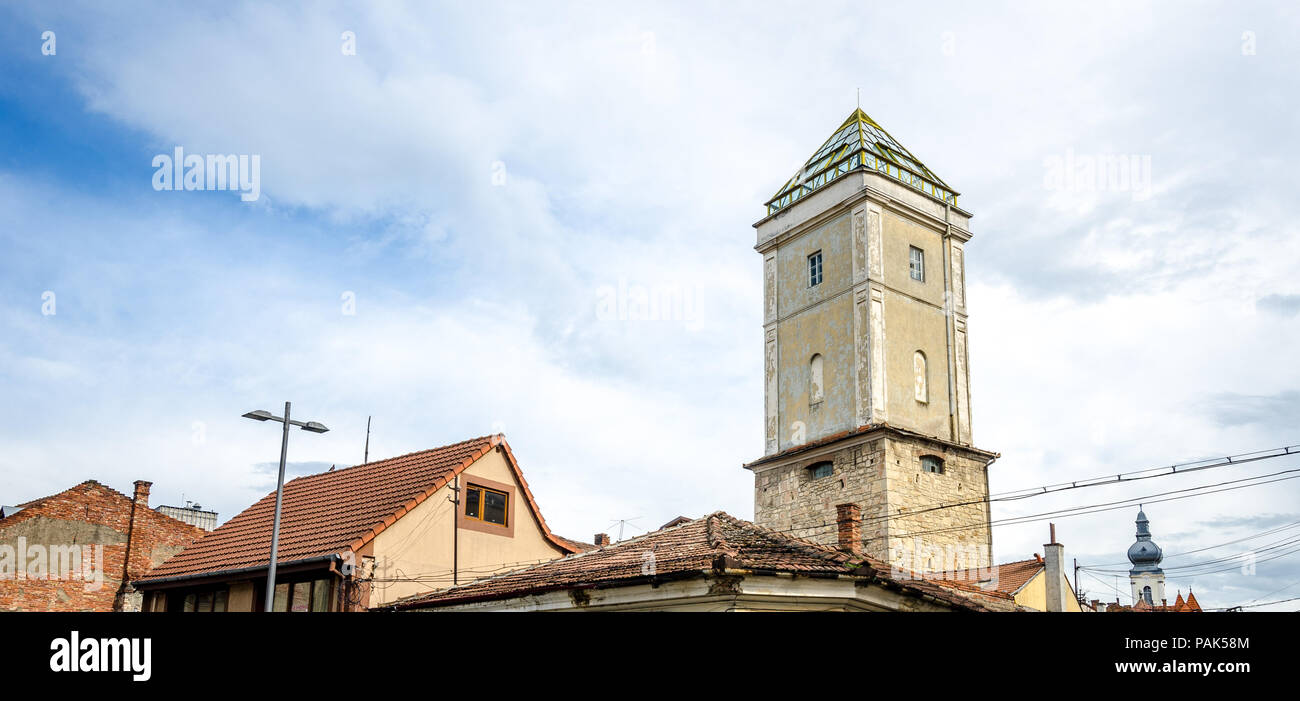 View of the old fireman's tower, one of the few remaining towers from ...