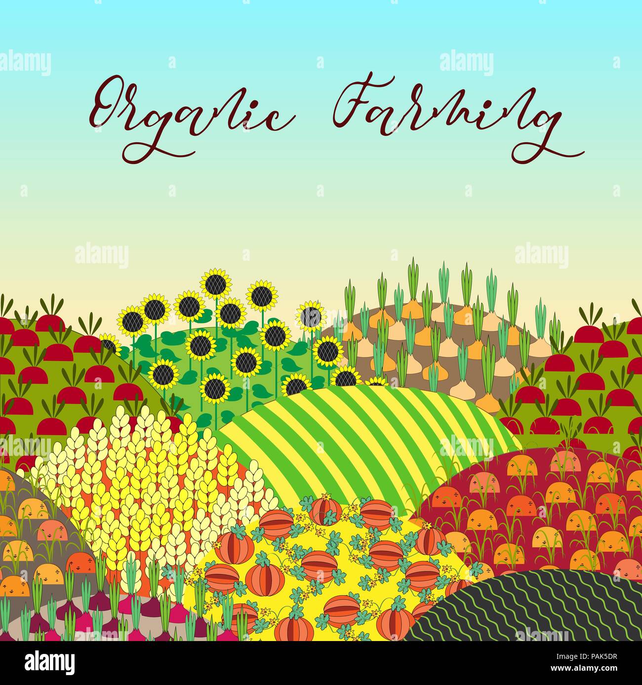 Crop farming cartoon Stock Vector Images - Alamy