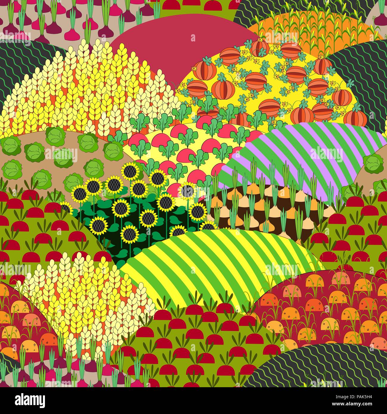 Farming pattern Stock Vector Images - Alamy