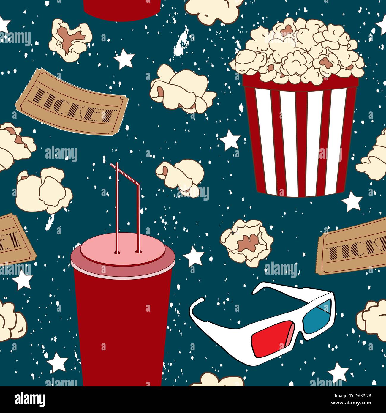 Cinema 3d glasses Stock Vector Images - Alamy