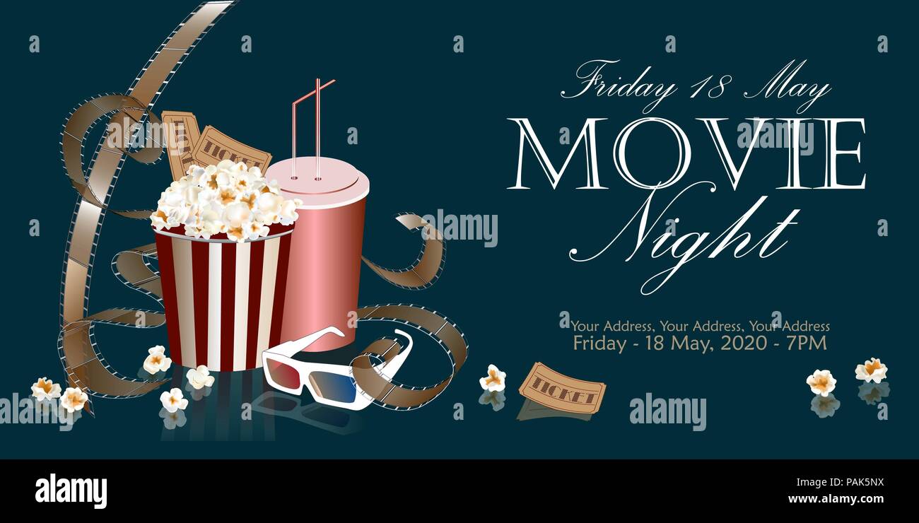 Cinema movie entertainment poster Stock Vector Images - Alamy