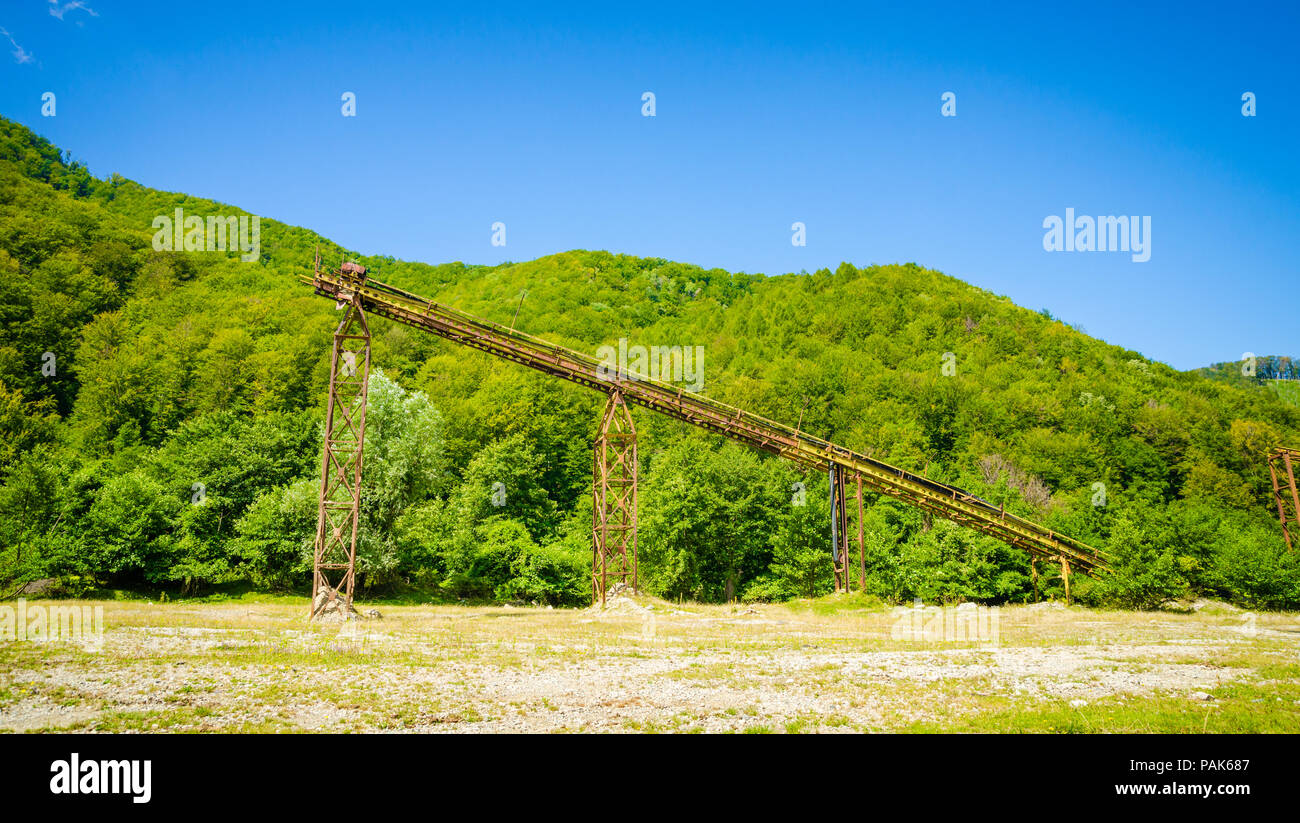 Abandoned industrial and mining site Stock Photo - Alamy