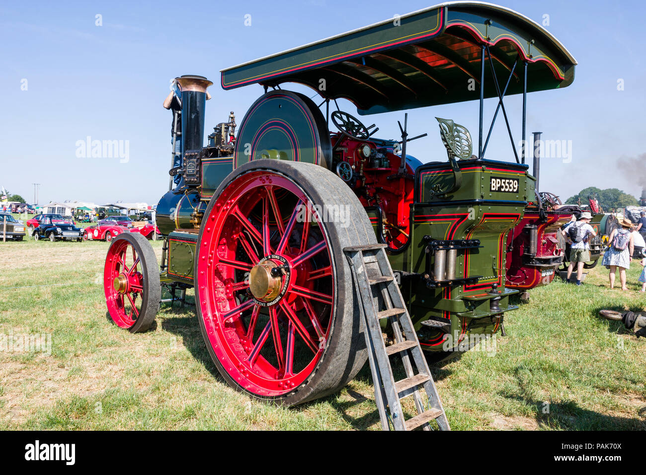 A Burrell steam traction engine at Heddington Steam fair 2018 in ...