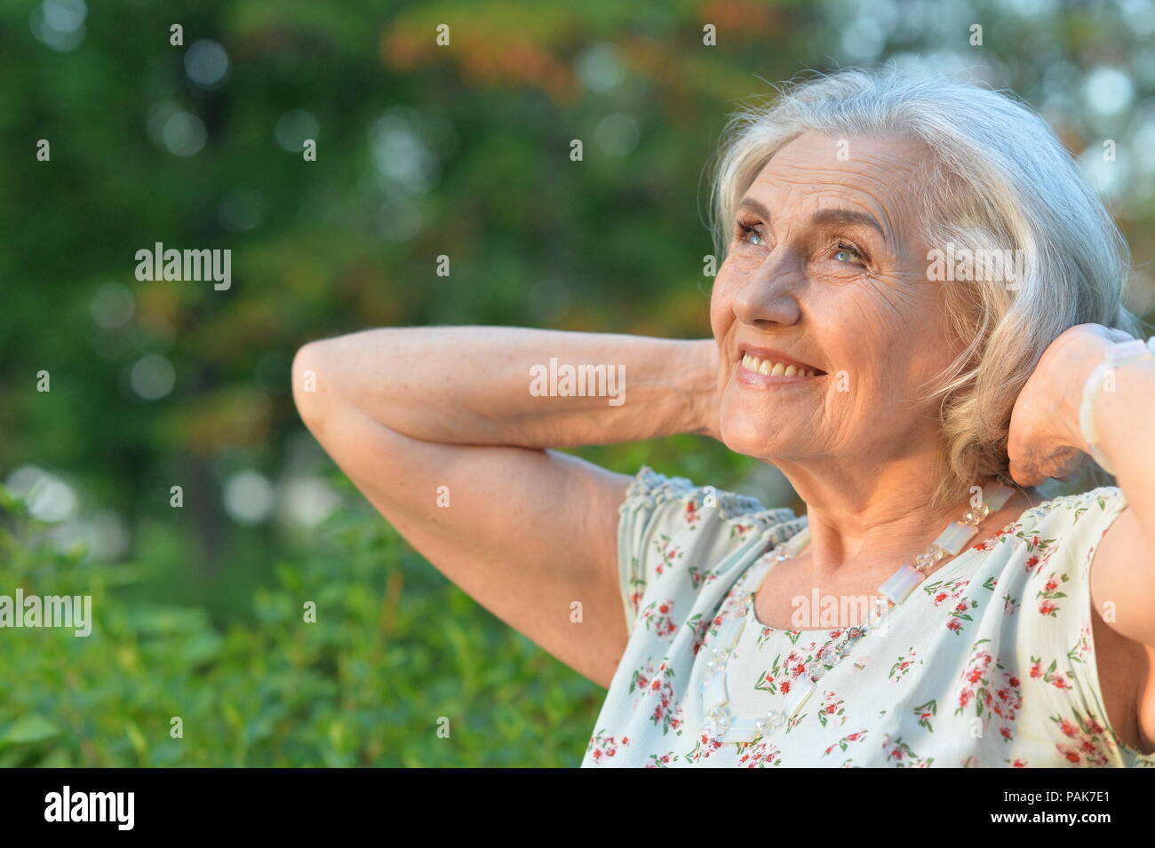 beautiful senior woman Stock Photo - Alamy