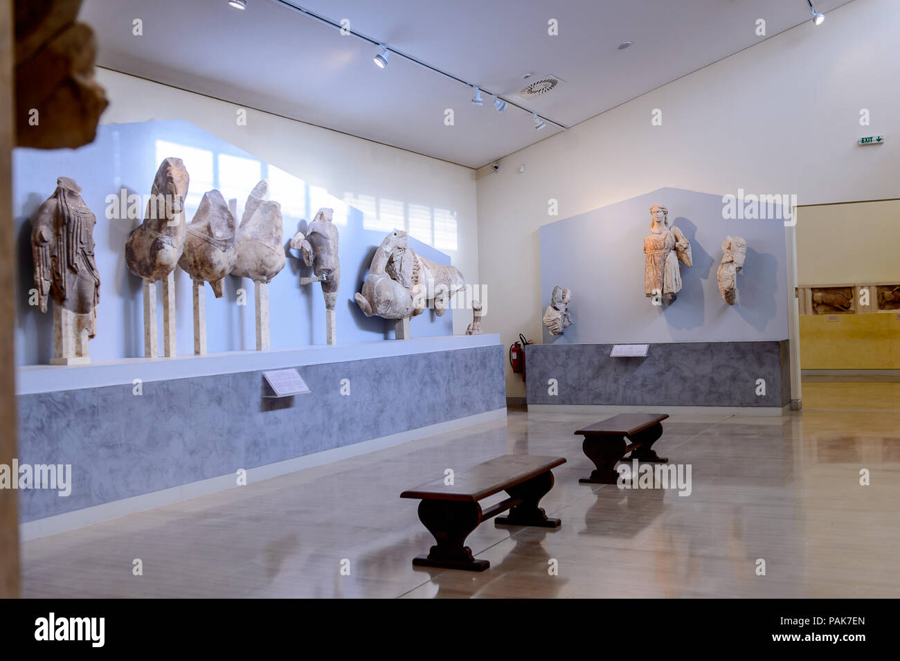 DELPHI, GREECE -APR 23, 2016: Archaeological museum in Epidaurus ...