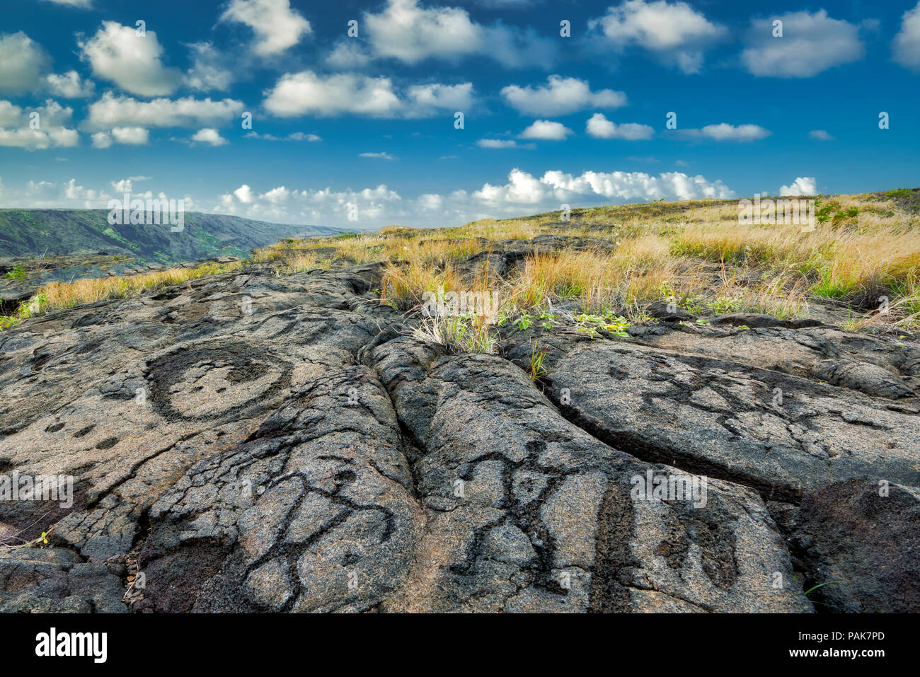 Rock carvings hawaii hi-res stock photography and images - Alamy