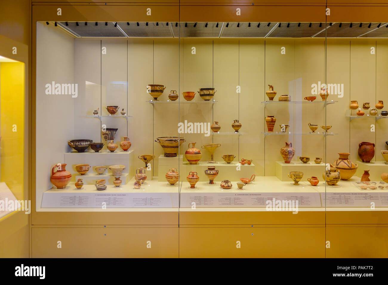 MYCENAE, GREECE -APR 24, 2016: Archaeological museum in Mycenae, Greece ...