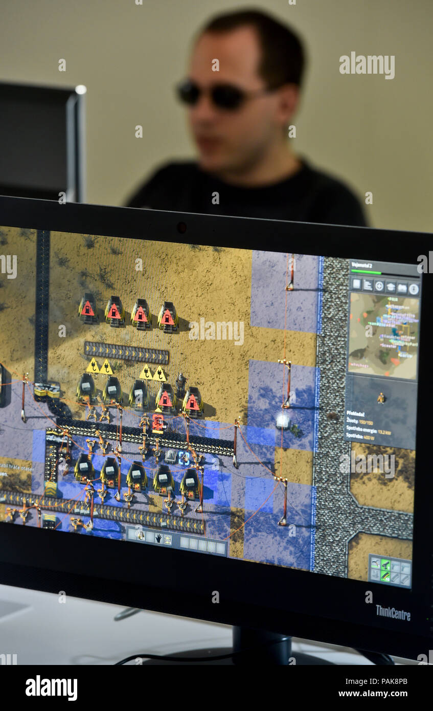 Prague, Czech Republic. 23rd July, 2018. Meeting with developers of the ...