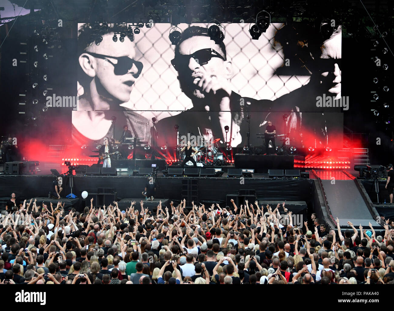 Berlin, Germany. 23rd July, 2018. Dave Gahan, singer and frontman ...