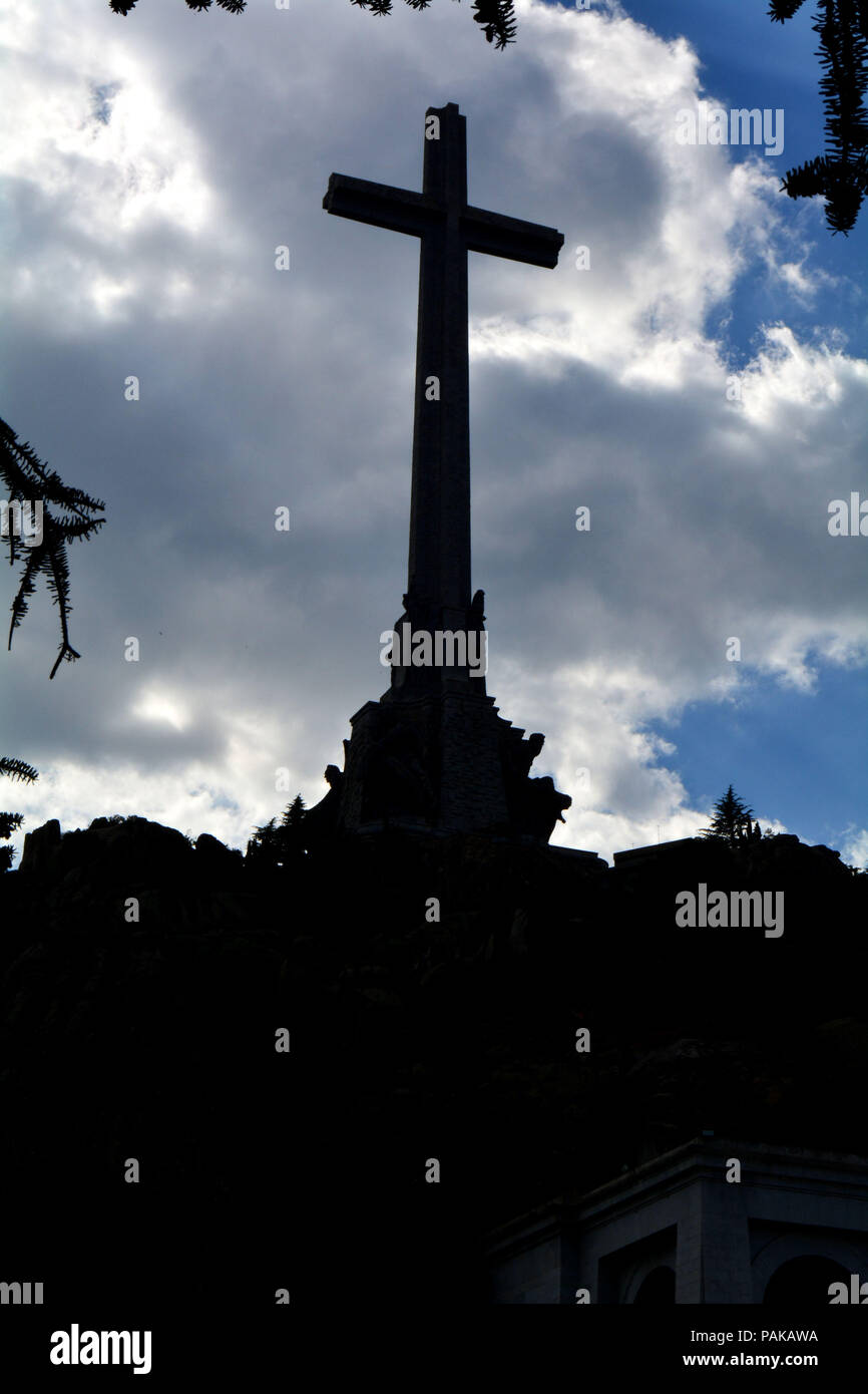 The "Valley of the Fallen" is a Spanish monumental complex built ...