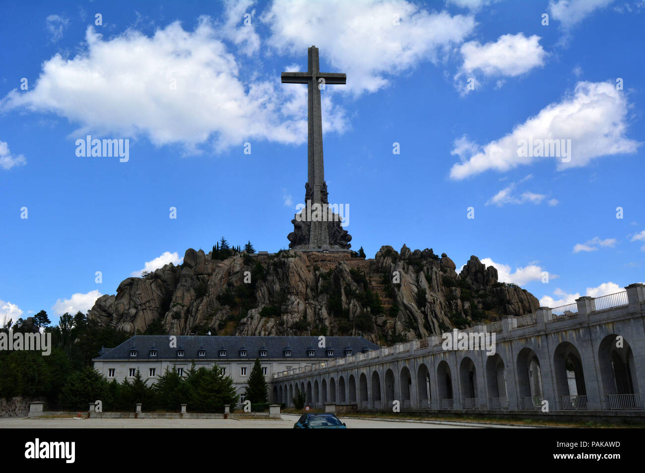The "Valley of the Fallen" is a Spanish monumental complex built ...