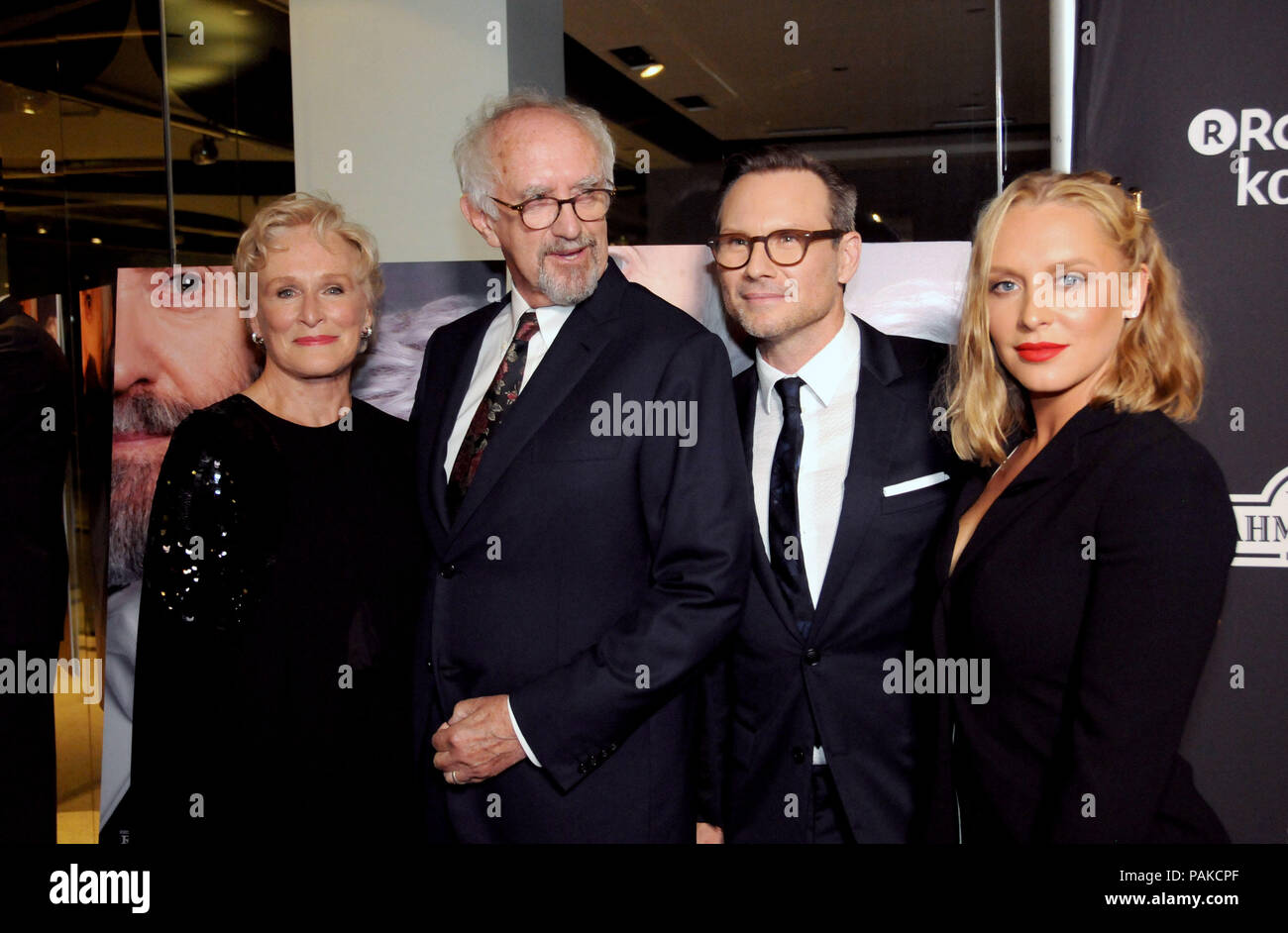 Los Angeles, USA. 23rd July 2018. (L-R) Actress Glenn Close, actor ...