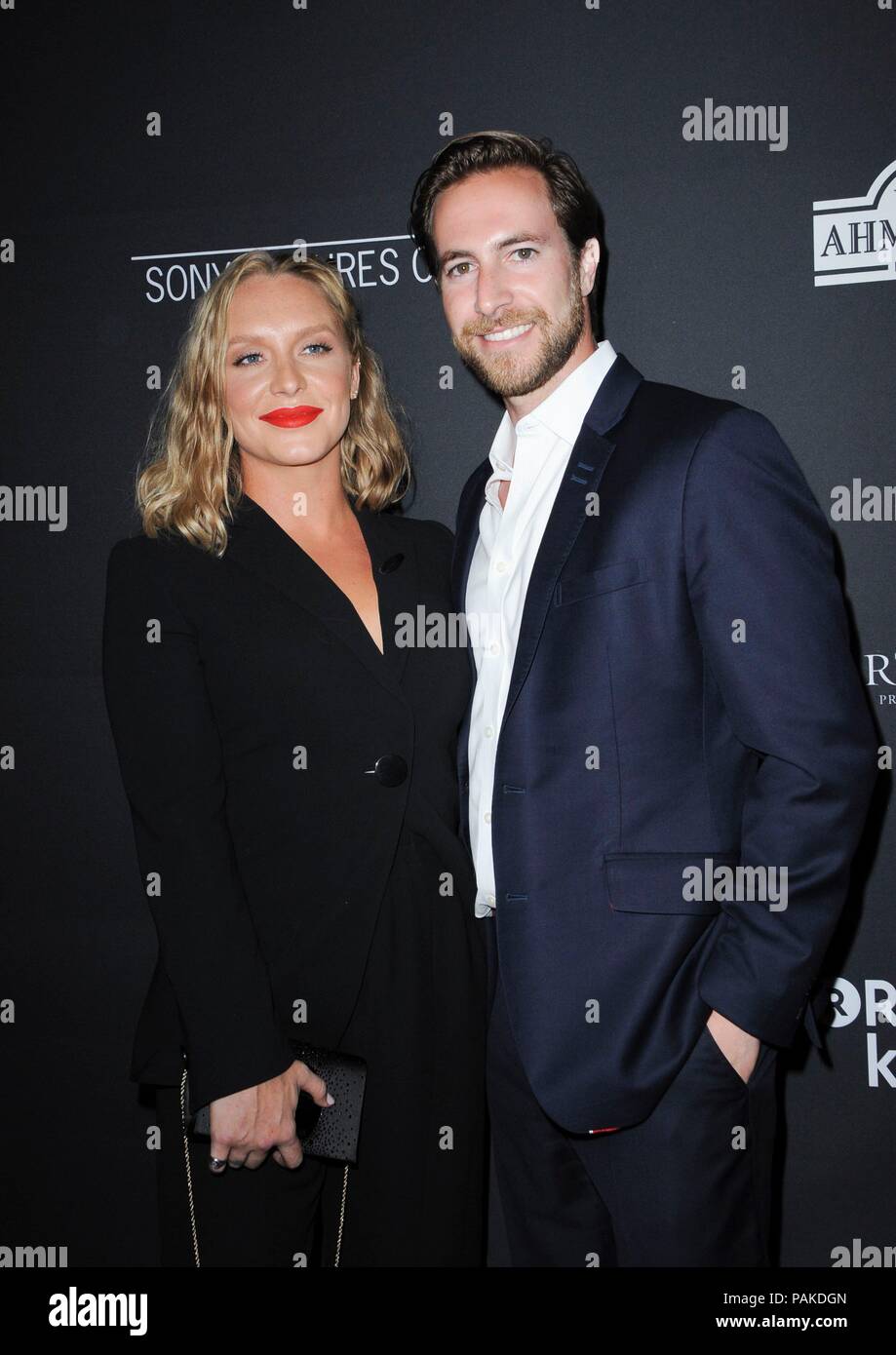 Los Angeles, CA, USA. 23rd July, 2018. Marc Albu, Annie Maude Starke at ...