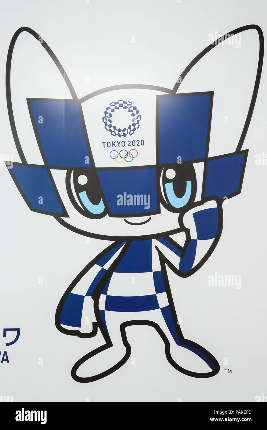 An illustration of the Tokyo 2020 Olympic Games' official mascot ...