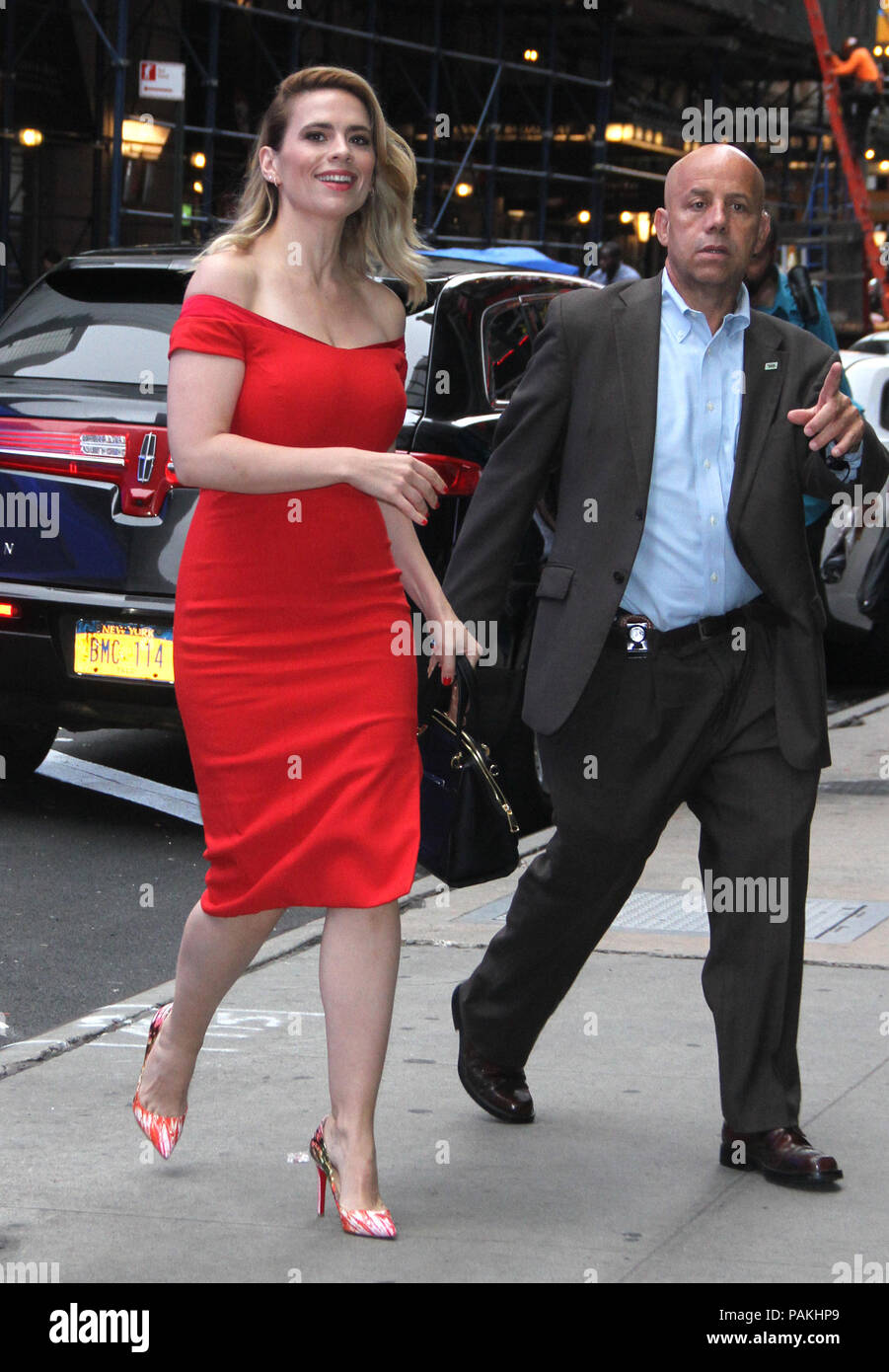 New York, USA. 24th July, 2018. Hayley Atwell seen at Good Morning ...