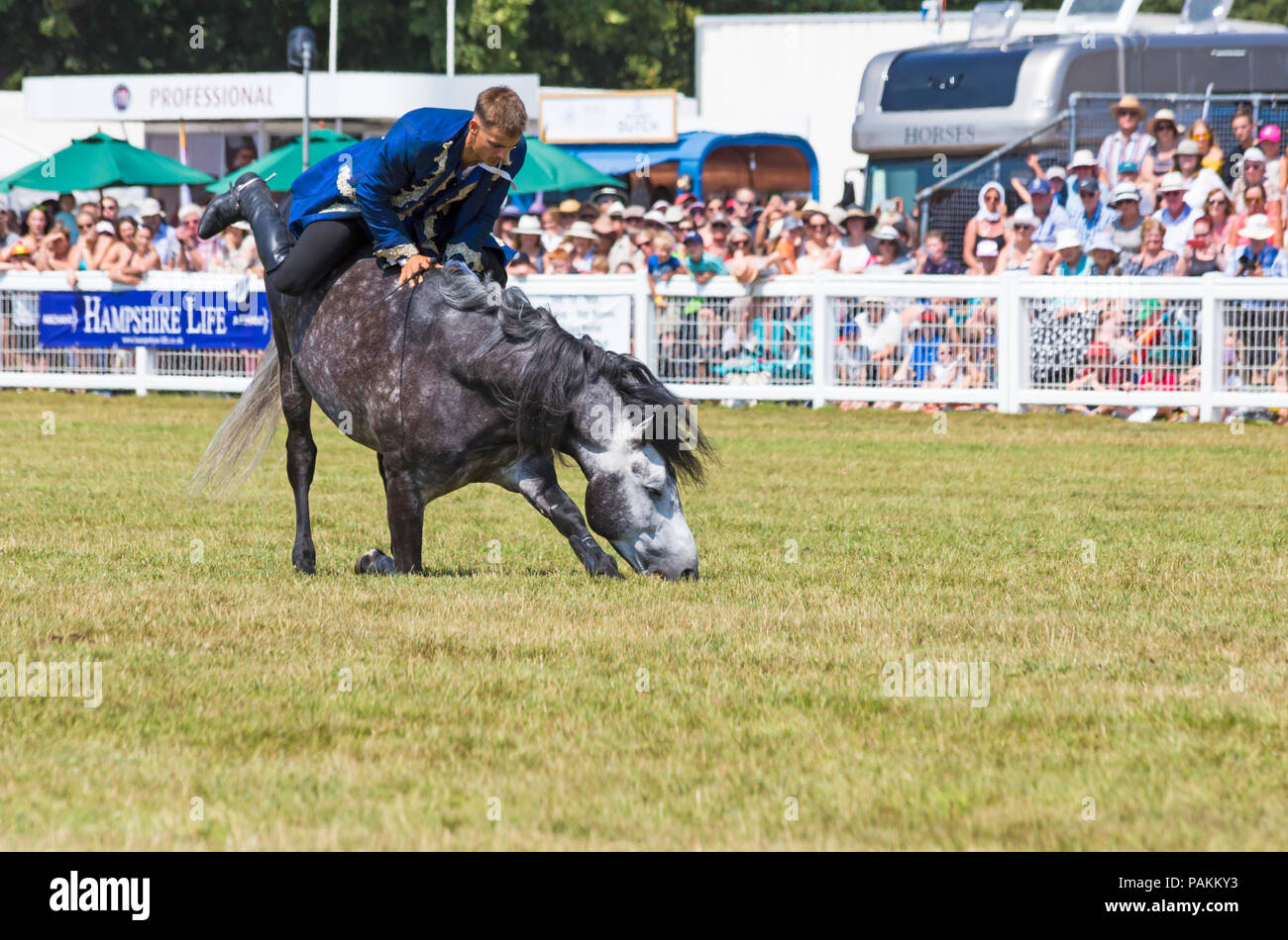 Brockenhurst, Hampshire, UK. 24th July 2018. Crowds flock to the first ...