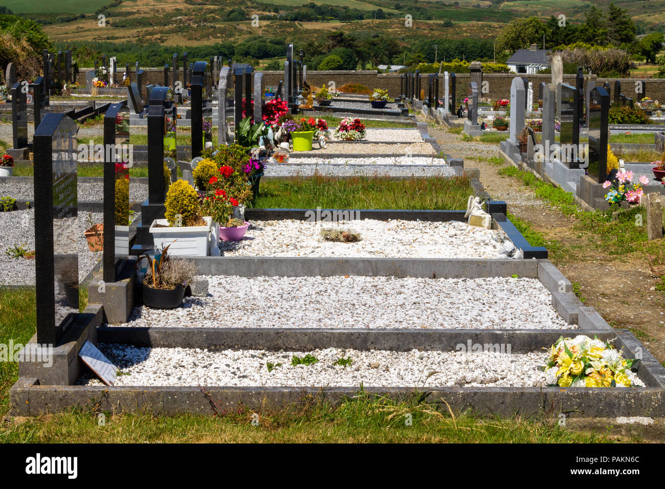 Graves gravestones grave gravestone headstone headstones hi-res stock ...