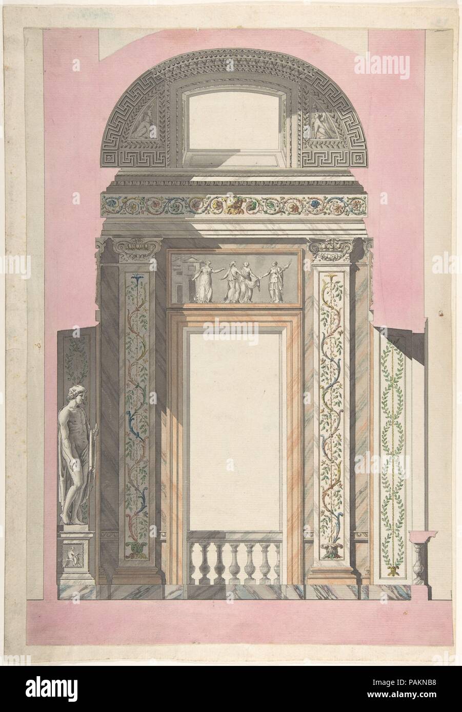 Drawing for an Interior. Artist: Anonymous, Italian, first half of the ...