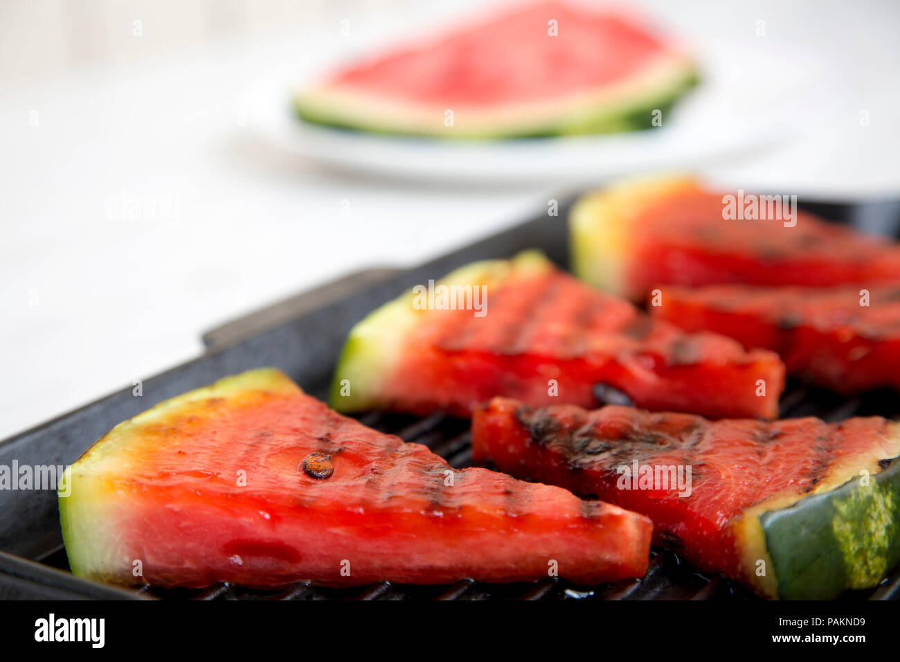 Watermelon melon in pan hi-res stock photography and images - Alamy