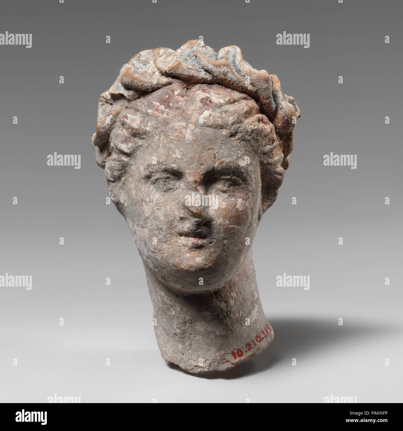 Terracotta head of a woman. Culture: Greek, South Italian, Tarentine ...