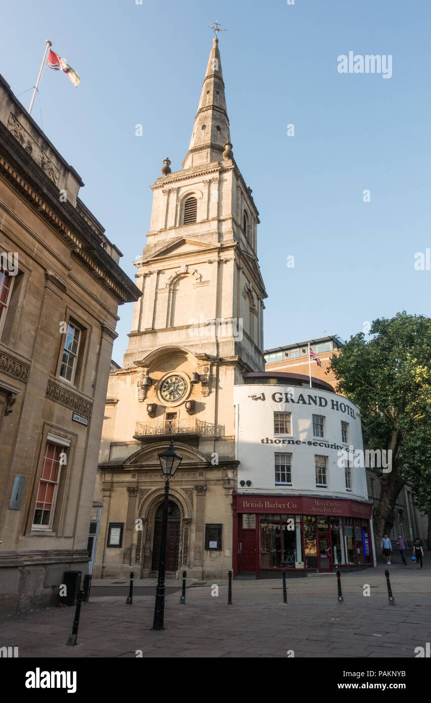 Different architecture and buildings in the city of Bristol, England ...