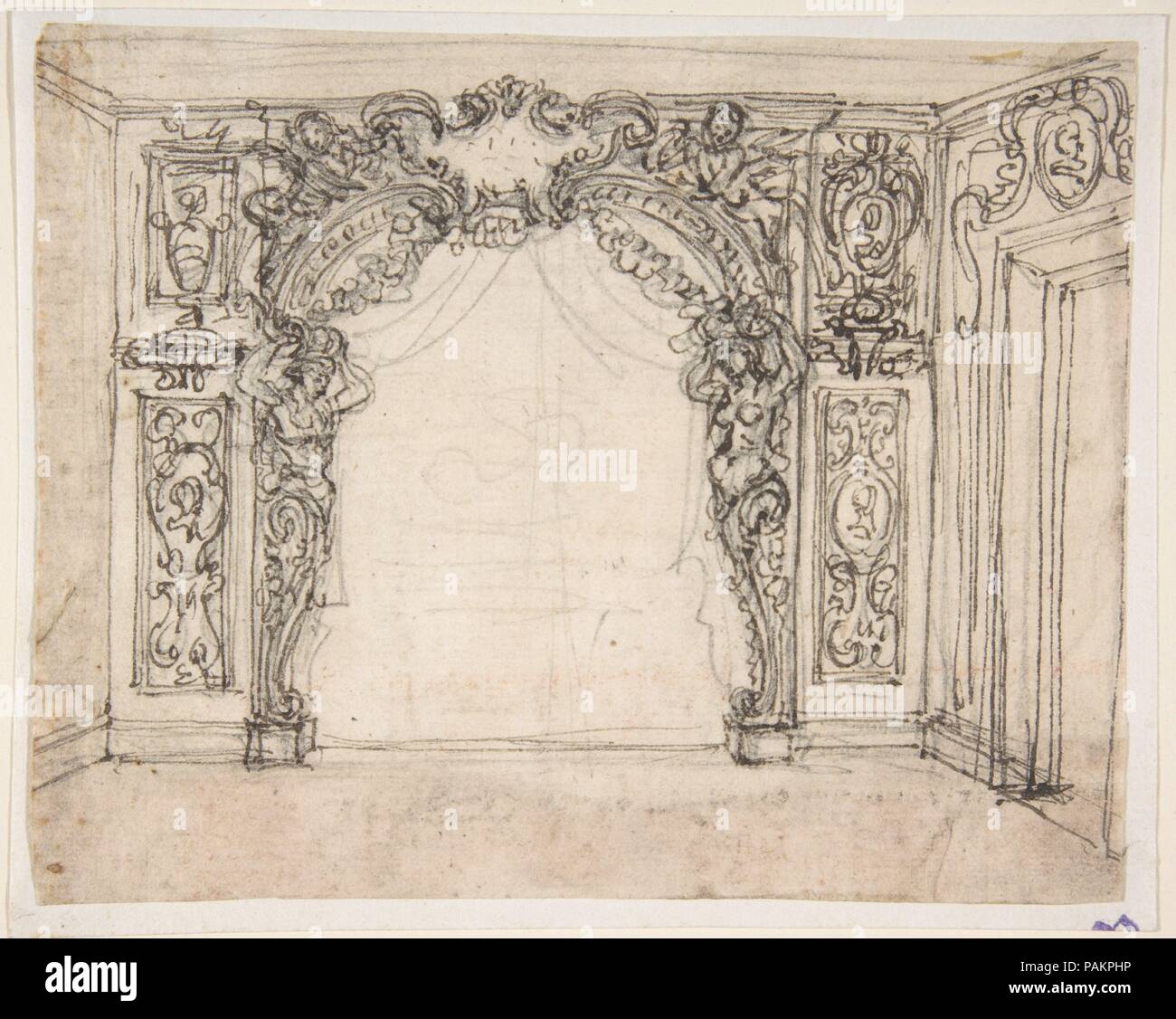 Design for a Proscenium or Alcove. Artist: Giovanni Battista Foggini ...