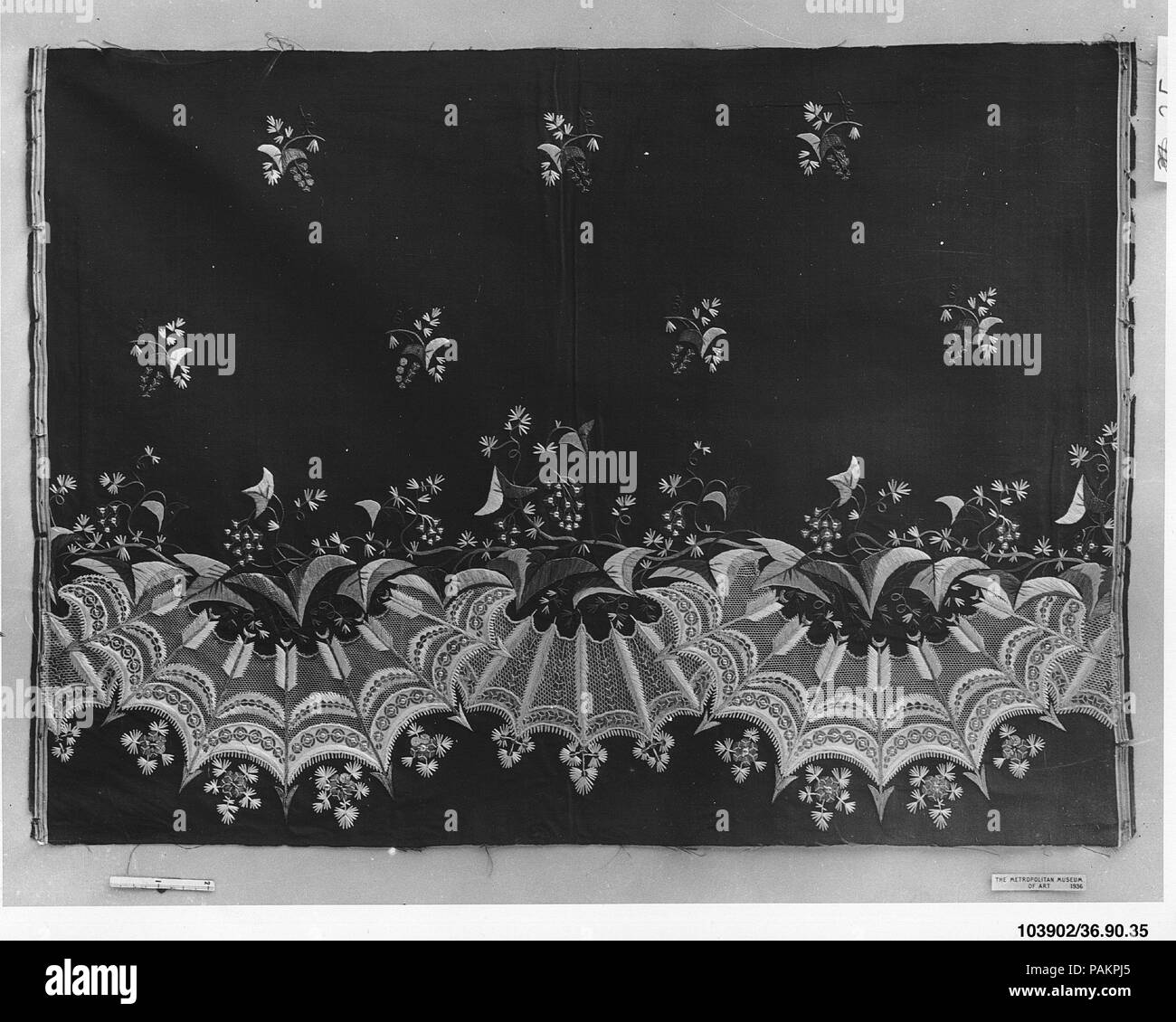 Dress border. Culture: French. Dimensions: L. 22 x W. 16 inches 55.9 x ...