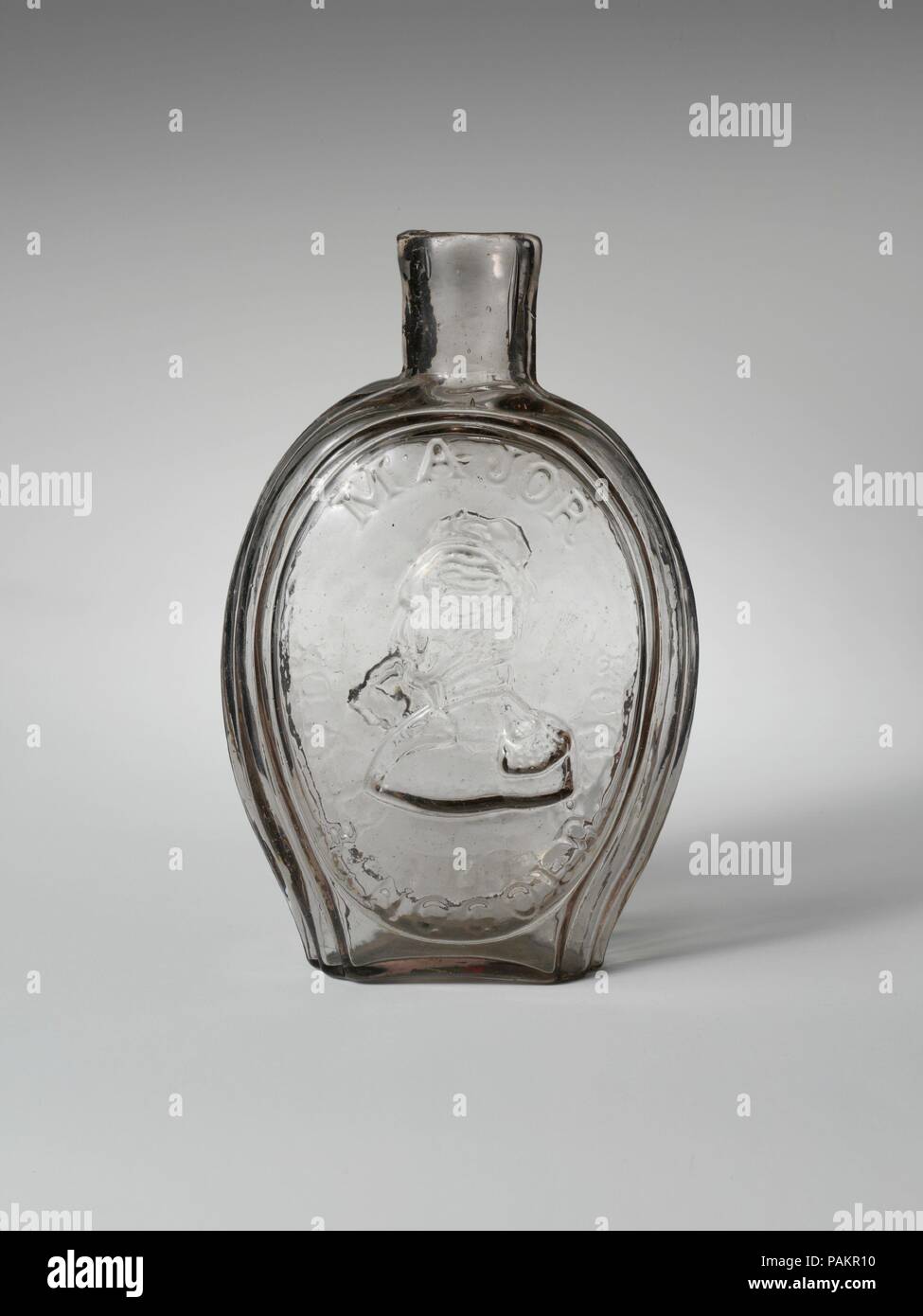 Flask. Culture: American. Dimensions: H. 6 1/2 in. (16.5 cm). Maker ...