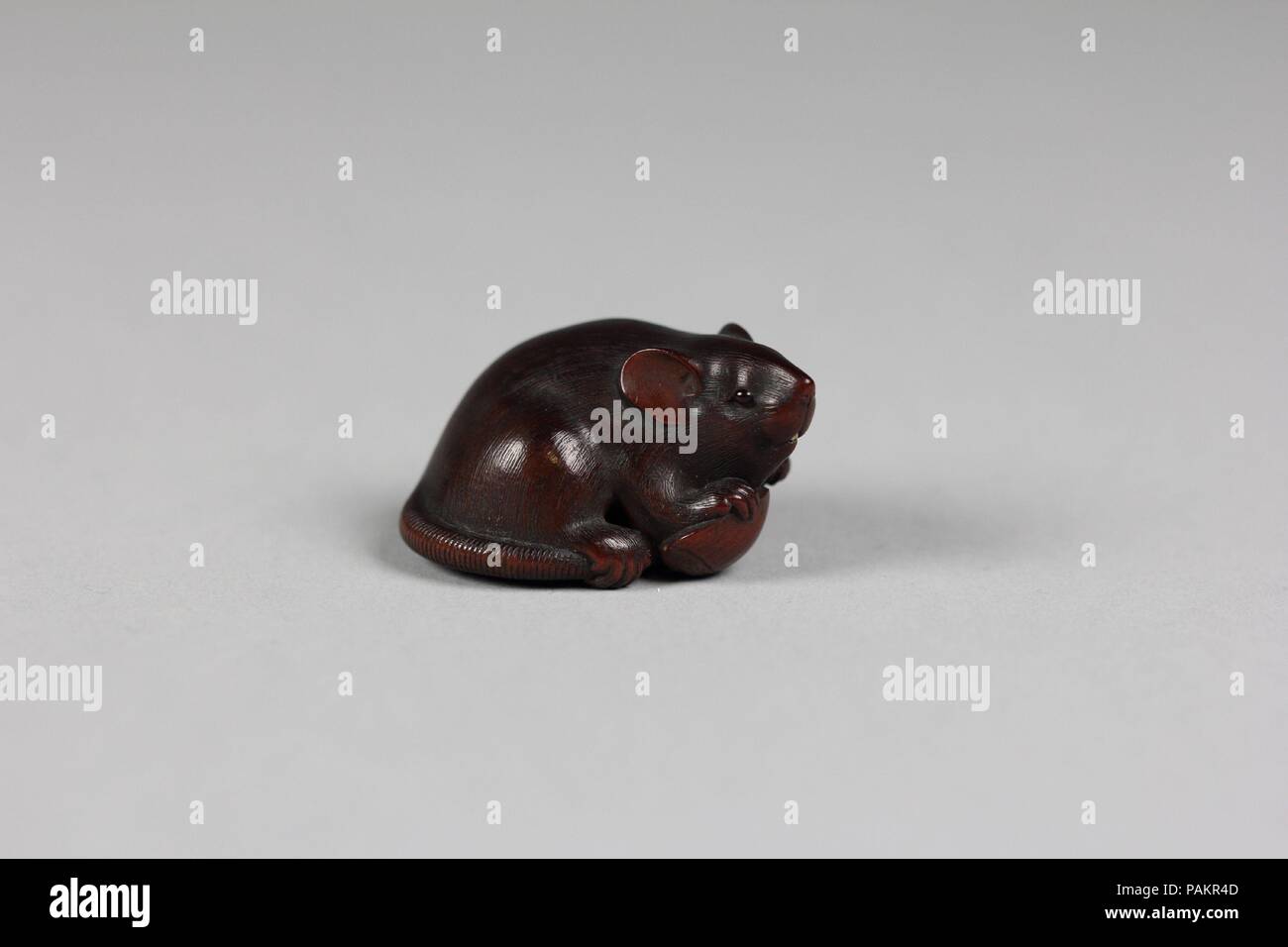 Netsuke Rat with Small Acorn. Culture: Japan. Dimensions: H. 1 in. (2.5 ...