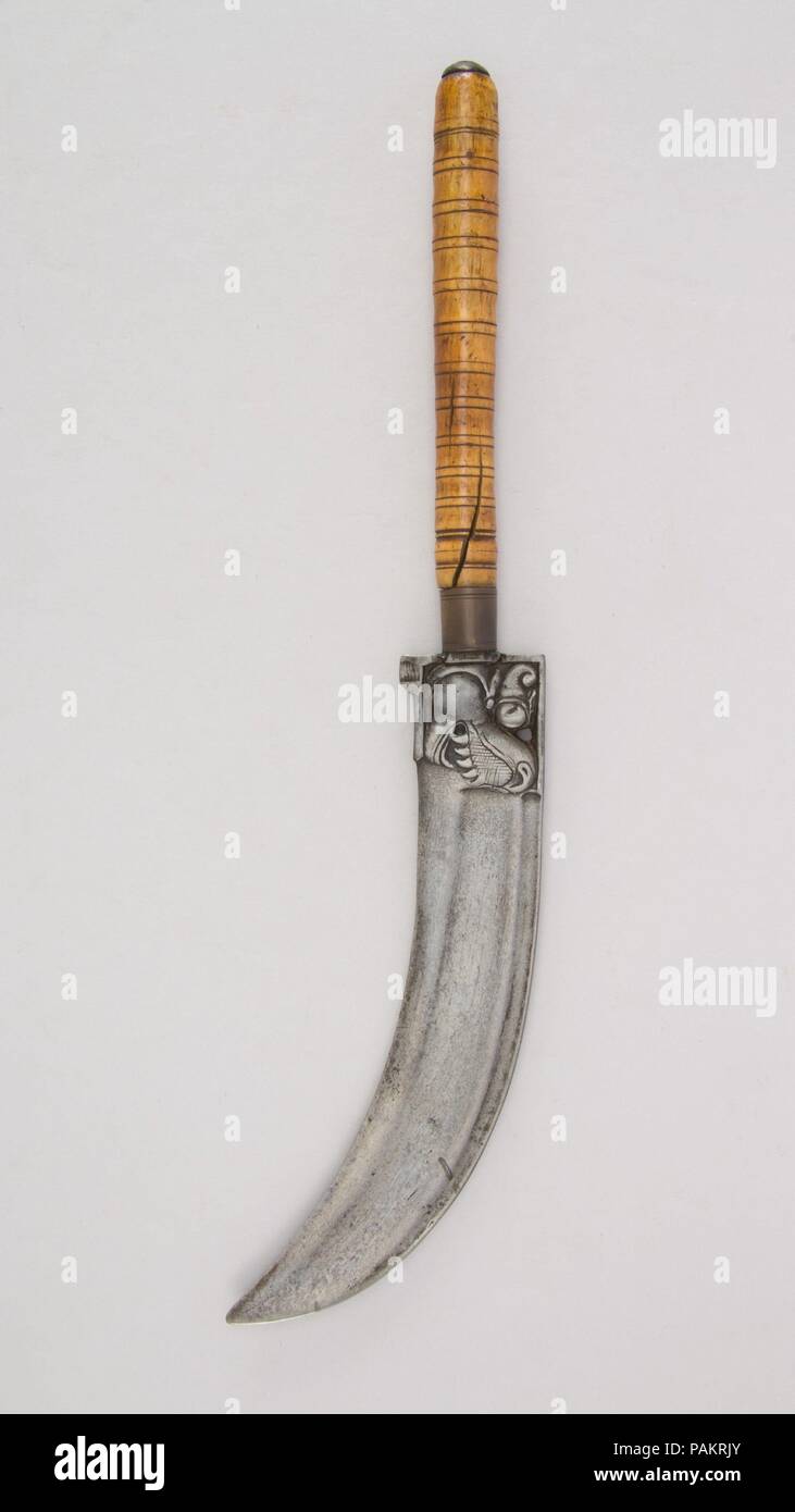 Cleaver. Culture: South Indian. Dimensions: H. 17 1/4 in. (43.8 cm); H ...