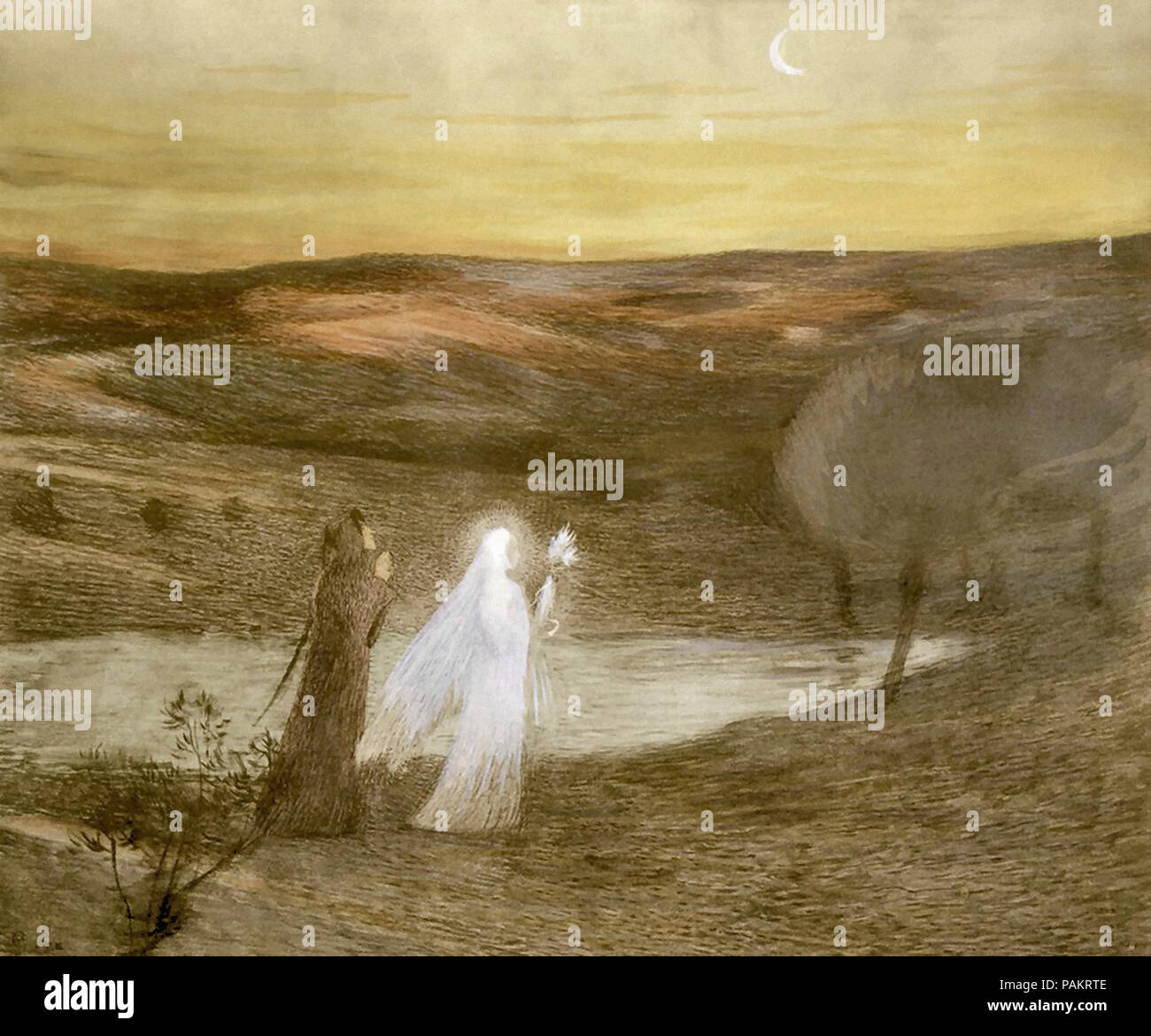 Martin Henri - Dante Rencontre Beatrix Stock Photo - Alamy