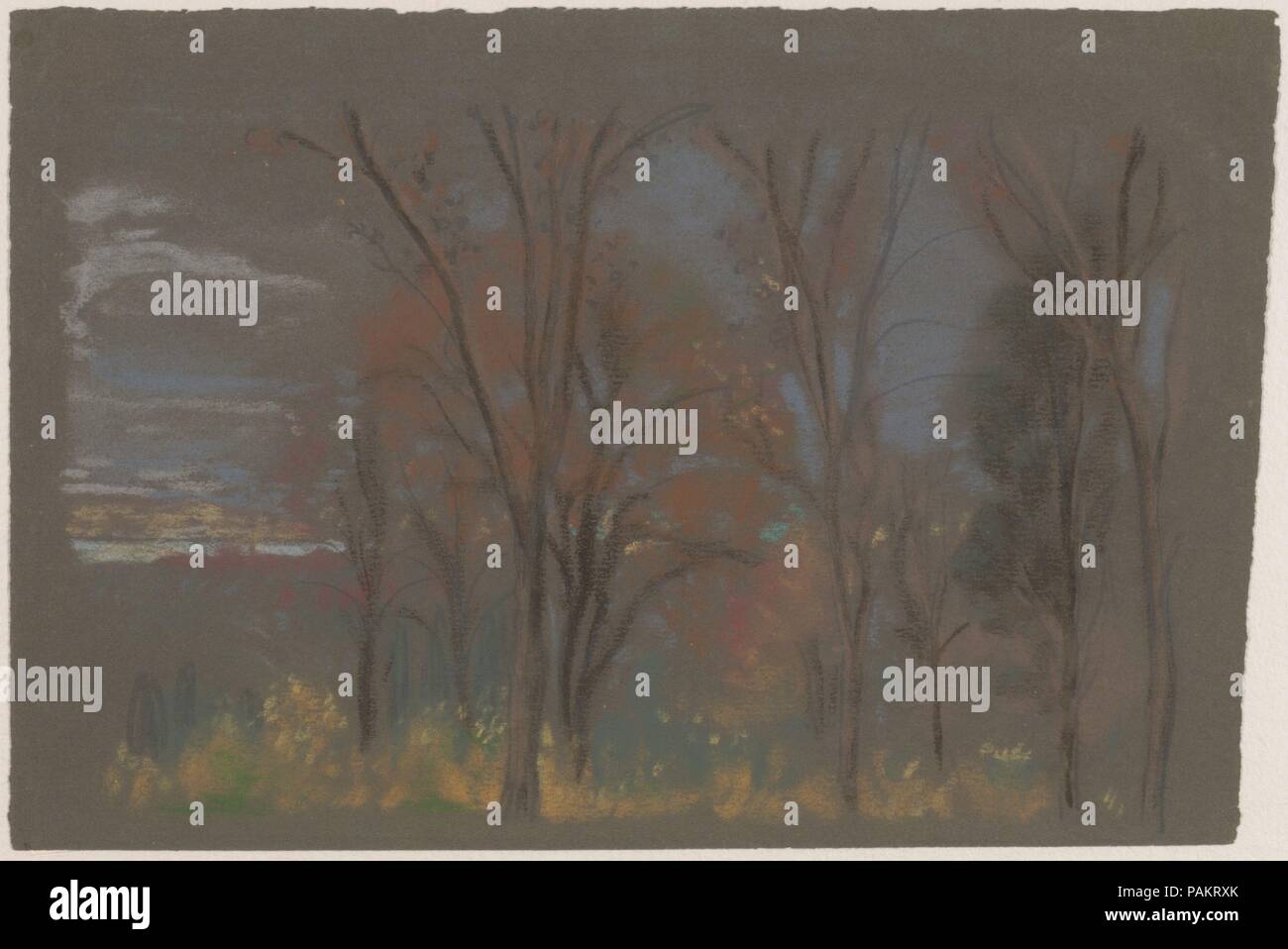 Autumn Woods. Artist: Arthur B. Davies (American, Utica, New York 1862 ...
