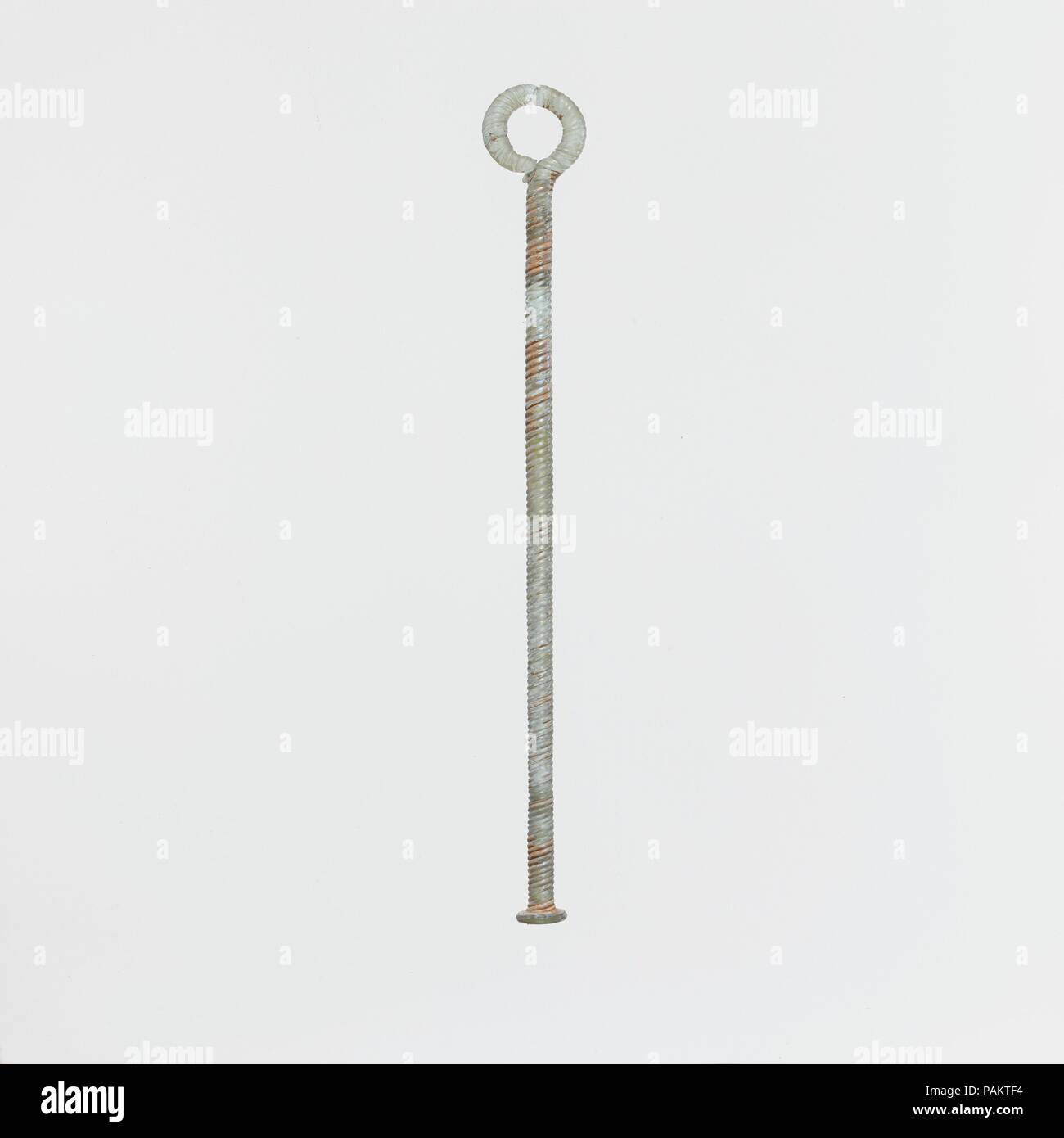 Glass stirring rod. Culture: Roman. Dimensions: H. 5 13/16 in. (14.8 cm ...