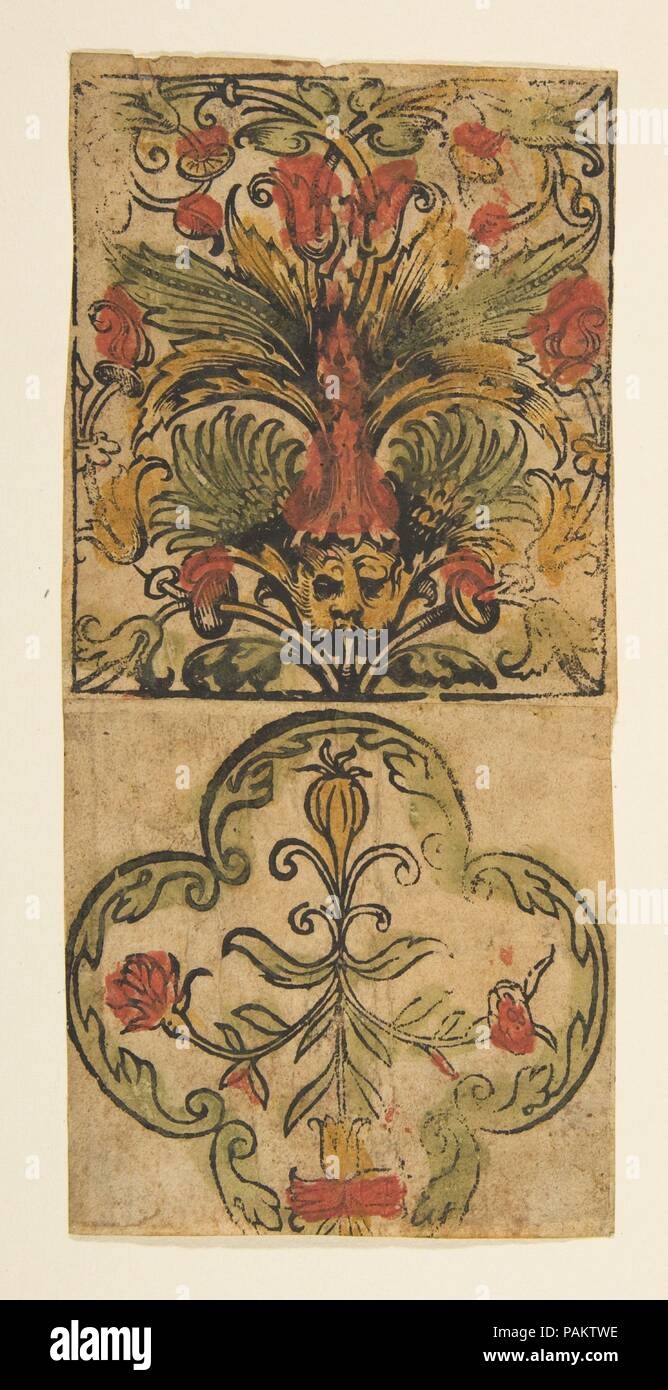 Panel of ornament (Schr. 2006m). Artist: Anonymous, German, 15th ...