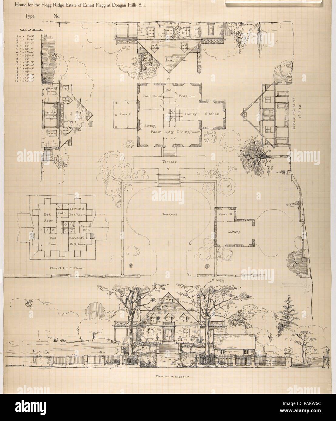 House for Flegg Ridge, Estate of Ernest Flagg, at Dongan Hills, S. I ...
