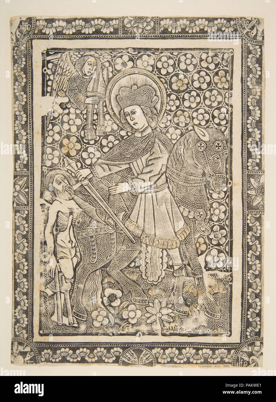 St. Martin. Artist: Anonymous, German, 15th century. Dimensions: sheet ...