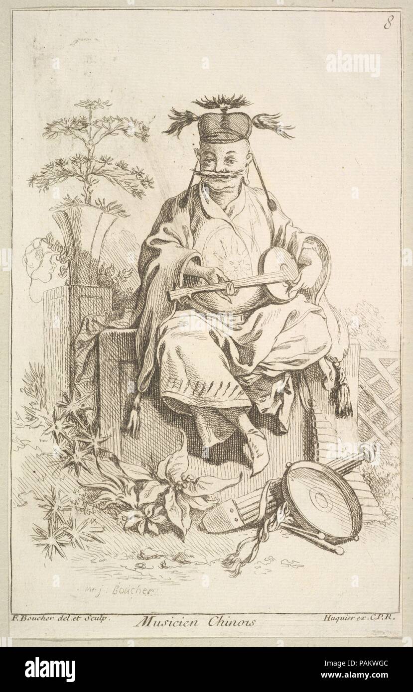 Chinese Musician. Artist: François Boucher (French, Paris 1703-1770 ...