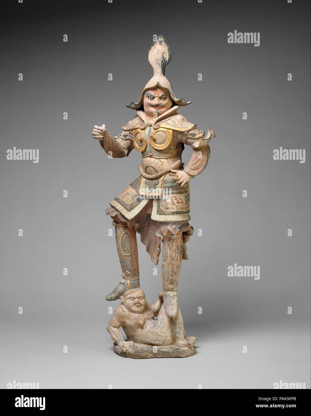 Figure of a Guardian. Culture: China. Dimensions: H. 48 5/8 in. (123.5 ...
