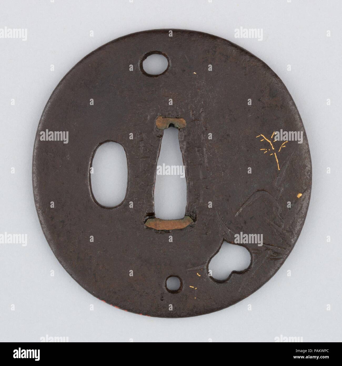 Sword Guard (Tsuba). Culture: Japanese. Dimensions: H. 3 in. (7.6 cm ...