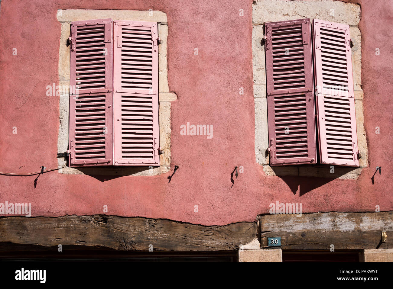 Pink shutters hi-res stock photography and images - Alamy