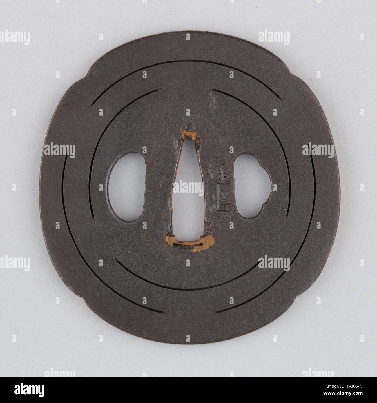 Sword Guard (Tsuba). Culture: Japanese. Dimensions: H. 3 1/8 in. (7.9 ...