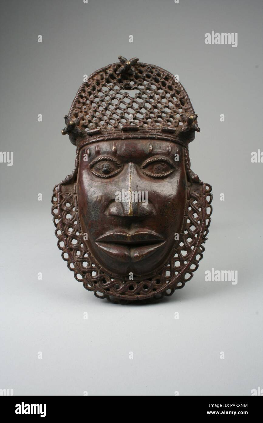 Hip Ornament: Face. Culture: Edo peoples. Dimensions: Height 6-1/2 in ...