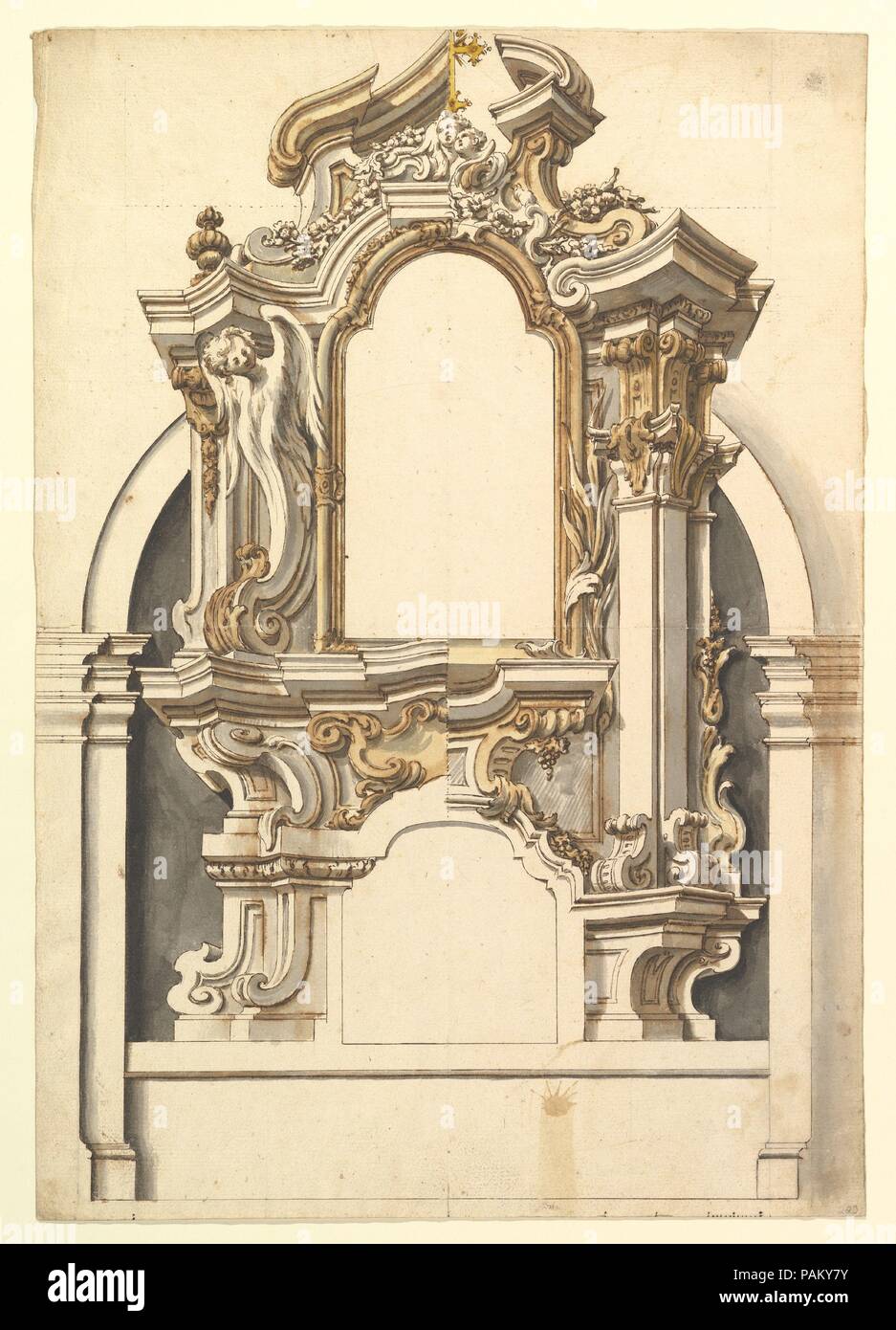 Two Alternate designs for an Altar. Artist: Anonymous, Italian ...