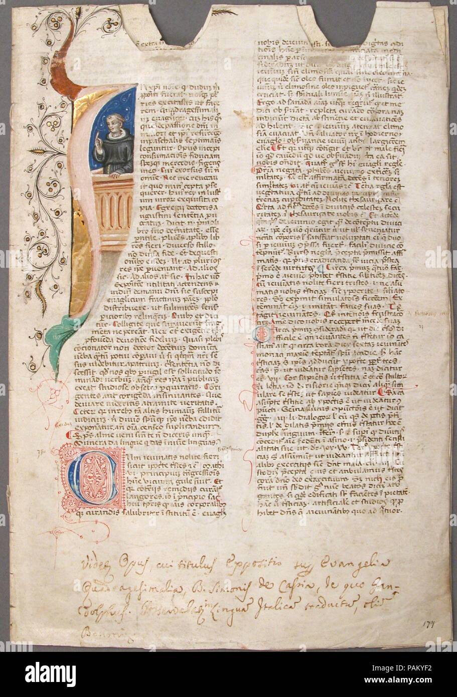 14th century manuscripts ink hi-res stock photography and images - Alamy