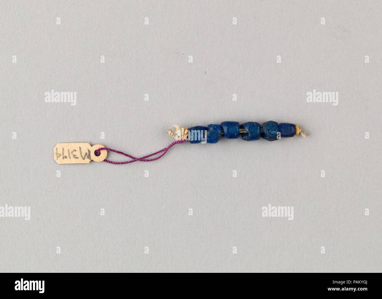 String of 6 beads. Dimensions: L. 2.6 cm (1 in.). Date: 1st-4th century ...