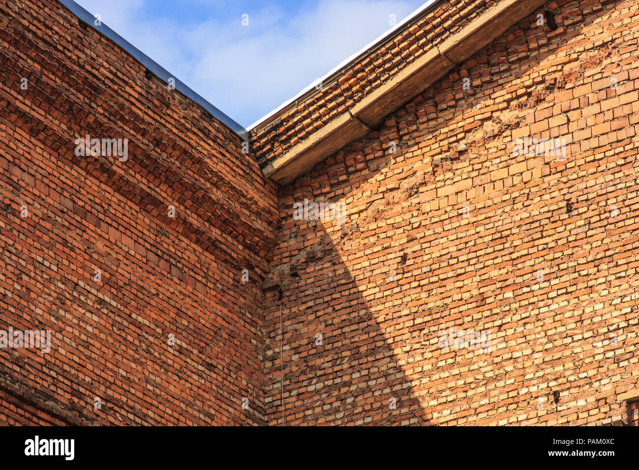 The inner part of the old brick building Stock Photo - Alamy