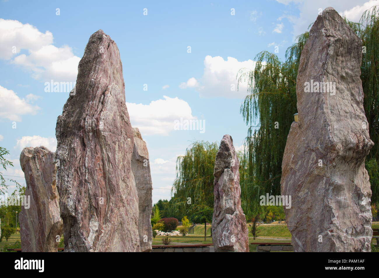 Very big rocks in the park Stock Photo - Alamy