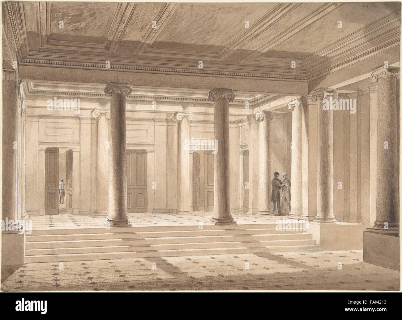 Ionic Entrance Hall. Artist: Anonymous, British, 19th century ...