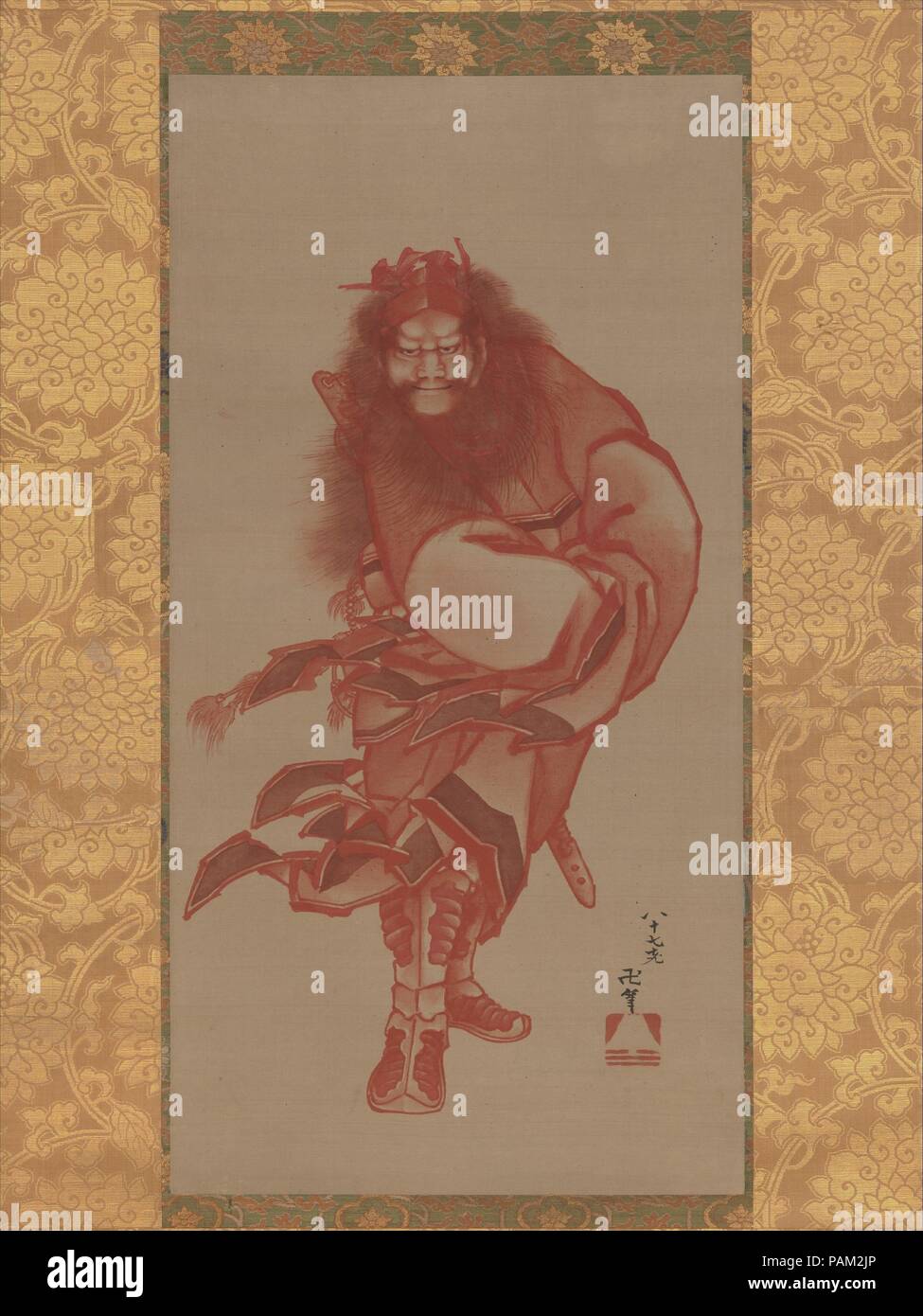 Red Shoki, the Demon Queller. Artist: Katsushika Hokusai (Japanese ...